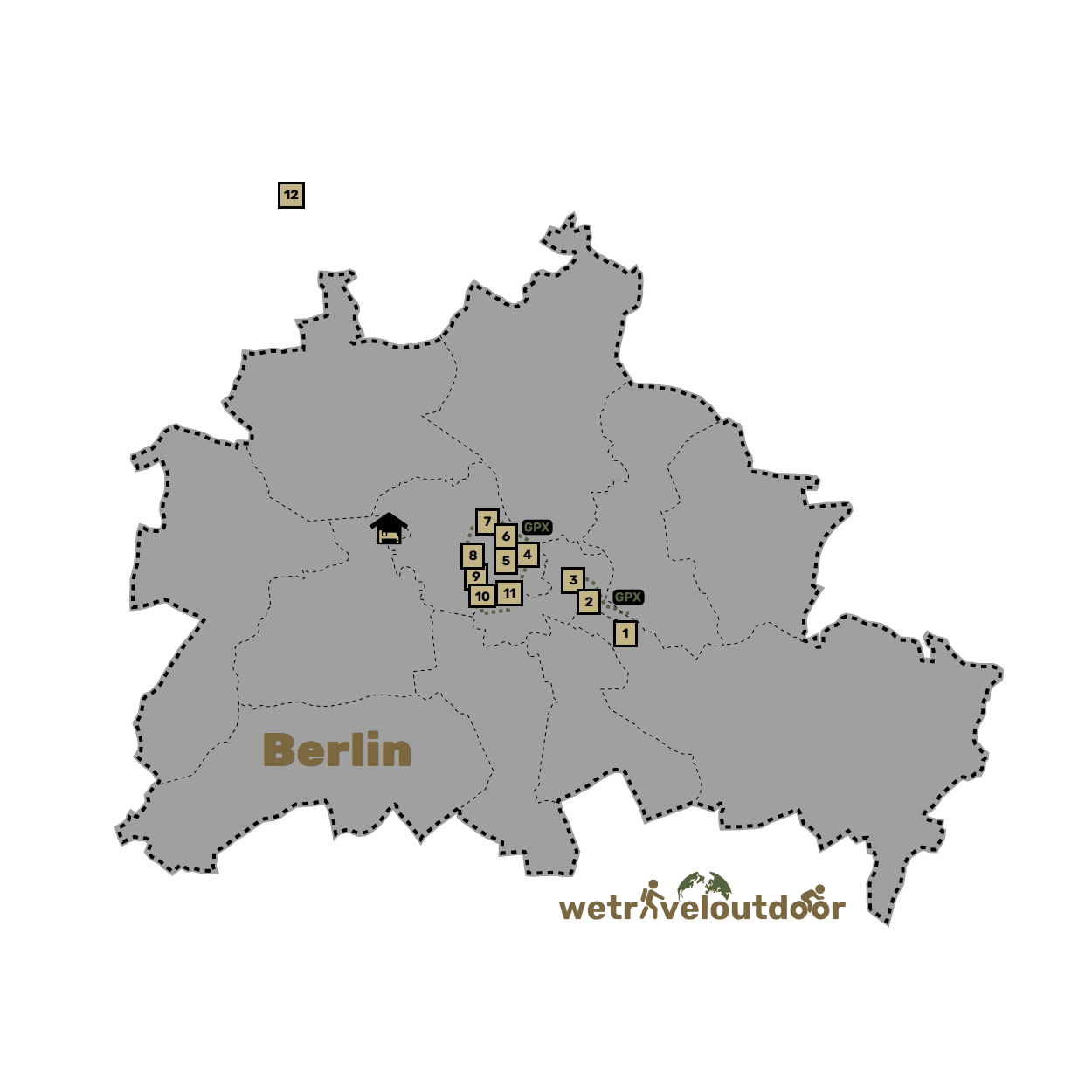 Travel Route 3 Days Berlin